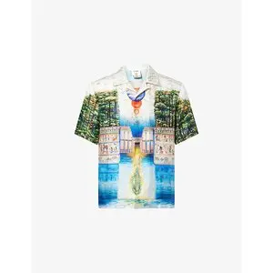 Casablanca Tromp Loeil Printed Silk Shirt