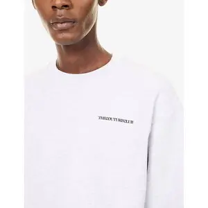 THE COUTURE CLUB Micro Copyright Logo-print Cotton Sweatshirt
