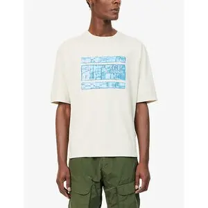 C.P. COMPANY Brand-print Cotton T-shirt