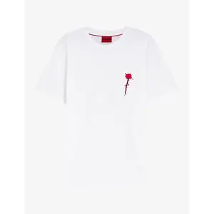 Hugo Branded Rose Cotton-jersey T-shirt