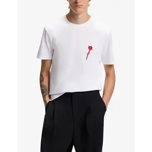 Hugo Branded Rose Cotton-jersey T-shirt