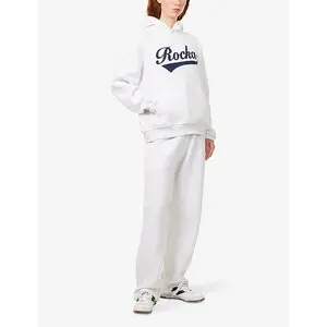 RU & ROCKA Cotton-blend Hoody With Logo Print