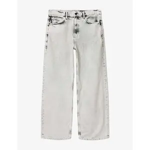 ALLSAINTS Lenny Wide-leg Denim Jeans - Washed Grey