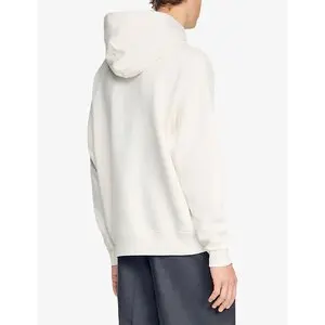 Sandro Floral-print Relaxed-fit Cotton Hoody