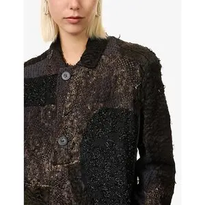 By Walid Embroidered Woven Coat