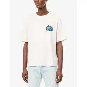 NAHMIAS Tv Logo-print Boxy Cotton T-shirt