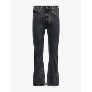 7 For All Mankind Easy Straight-leg Denim Jeans - Caviar