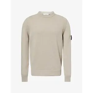 Stone Island 5100072 Crewneck Wool Knit Jumper - Sand