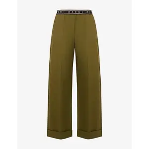 Marni Logo Elasticated Waistband Wool Trousers - 00v51