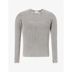 PELLADOR Waffle Crew-neck Knitted Jumper - Grey