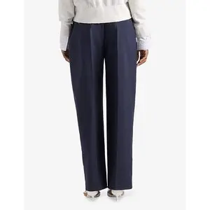 Prada Tapered-leg Mid-rise Wool-blend Trousers