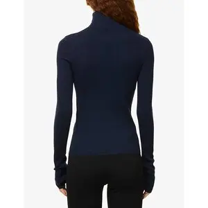 THE FRANKIE SHOP Sade Zipped Wool-blend Jumper
