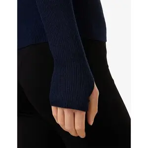 THE FRANKIE SHOP Sade Zipped Wool-blend Jumper