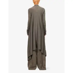 Rick Owens Draped Long Wool Cardigan