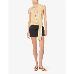 BELLE ANNA Duo Draped Wool-blend Top