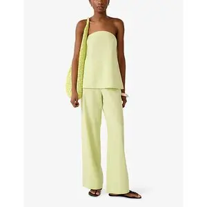 OMNES Birch Wide-leg Linen-blend Trousers