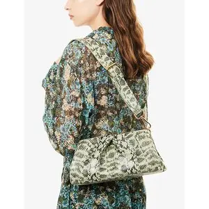 Dries Van Noten Snake-effect Small Pouch