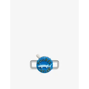 POUBEL Caviar Sterling-silver And Enamel Charm - Blue