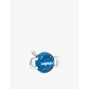 POUBEL Caviar Sterling-silver And Enamel Charm