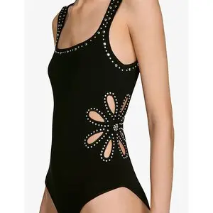 Sandro Studded Square Neck Bodysuit