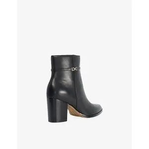 DUNE Pagety Heeled Leather Ankle Boots