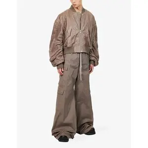 Rick Owens Cargobelas Flared Cotton Cargo Trousers