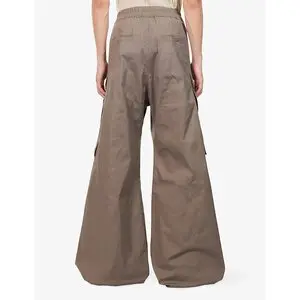 Rick Owens Cargobelas Flared Cotton Cargo Trousers