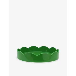 ADDISON ROSS LONDON Small Round Scallop Tray - Leaf