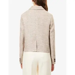 ME+EM Cropped Patch-pocket Cotton-blend Jacket