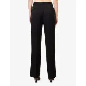 Theory Tailored Crepe Straight-leg Trousers
