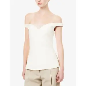 ROHE FRAMES Off-shoulder Sweetheart Top