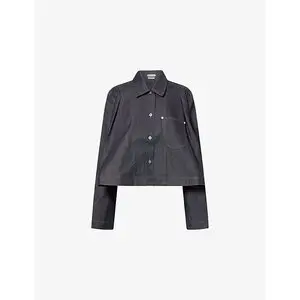 JW Anderson Flared Hem Denim Shirt - Indigo