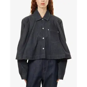 JW Anderson Flared Hem Denim Shirt