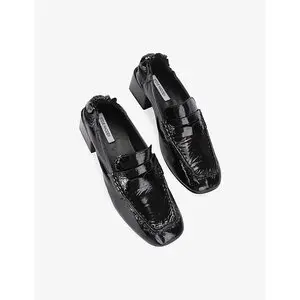 Steve Madden Estee Patent Leather Heeled Loafers