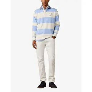 HACKETT Heritage H-stripe Cotton Rugby Shirt