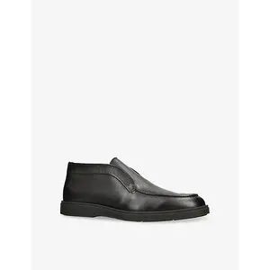 Santoni Detroit Leather Loafers