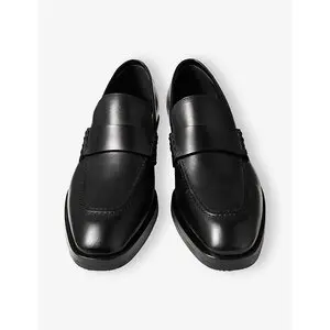JIMMY CHOO Leather Loafers With Penny Tab