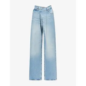FRAME Crossover Loose-fit Wide-leg Jeans - Dodger