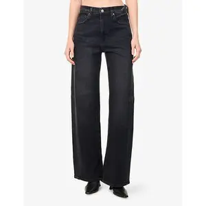 Paige Arellia Skimmer Barrel-leg Denim Jeans