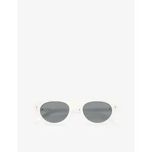 Prada Pr B15s Oval-frame Acetate Sunglasses