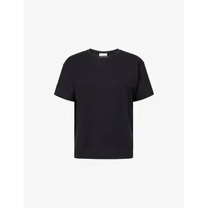 TOTEME Classic Short-sleeve Cotton-jersey T-shirt - Black
