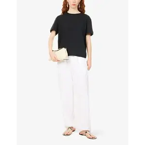 TOTEME Classic Short-sleeve Cotton-jersey T-shirt - Black