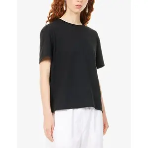 TOTEME Classic Short-sleeve Cotton-jersey T-shirt - Black