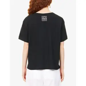 TOTEME Classic Short-sleeve Cotton-jersey T-shirt - Black