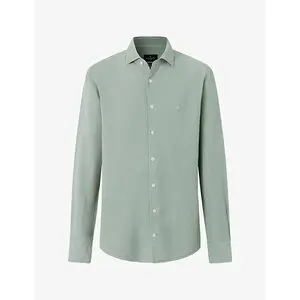 HACKETT  Textured Tailored-fit Cotton Shirt - Spring Green