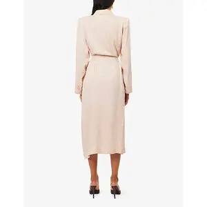 Alessandra Rich Jacquard Belted Silk Maxi Robe