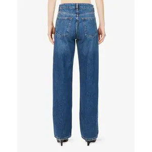 REFORMATION Charlee Straight-leg Denim Jeans