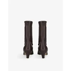 Khaite Arizona 40 Stretch-leather Ankle Boots
