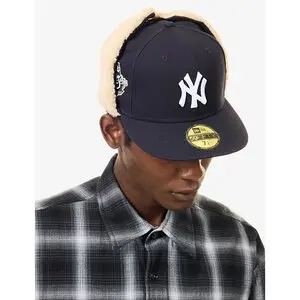 New Era 59fifty Mlb World Series Dogear New York Yankees Cotton Cap - Navy