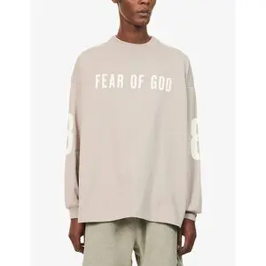 Fear Of God Merch Long-sleeve Cotton T-shirt - Seal